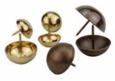 China Brass Decorative Furniture Sofa Nails With Cap Head And Smooth Shank Standard DIN for sale