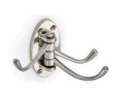 China Arm Foldable Swivel Rotating Triple Prongs Clothes Coat Towel Robe Hook for sale