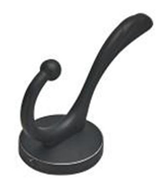 China Brushed Nickel Hooks Towel Hooks for Bathrooms Double Hook Wall Mounted Metal Bathroom Towel Hook Heavy Duty Coat Hooks for sale