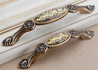 China Antique Marble Pattern Ceramic Kitchen Door Knobs And Handles Lightweight for sale