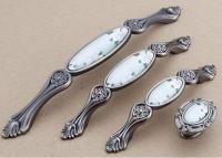 China Antique Marble Pattern Ceramic Kitchen Door Knobs And Handles Lightweight for sale