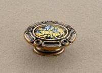 China Antique Marble Pattern Ceramic Kitchen Door Knobs And Handles Lightweight for sale