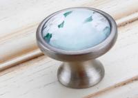 China Round Wardrobe Door Cabinet Drawer Pulls Lightweight 96mm Hole Center for sale