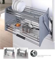 China Elevator Pull Down Basket with Soft-Stop 280mm Depth for 600-900mm Cabinet Width Kitchen Hardware for sale