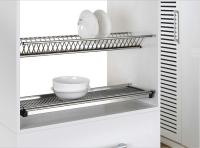 China Multi-function Stainless Steel Dish Drying Rack Utensil Holder 455×285×410mm 2-Tier Kitchen Accessory for sale