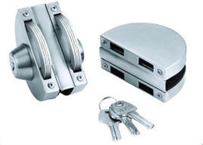 China Double Open Glass Door Lock With Keys Glass Door Fittings In Modern Style for sale