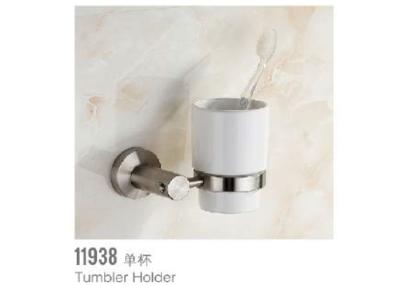 Cina Chiavetta lucidata Brush Holder dello zinco degli accessori del bagno del metallo del supporto di tazza di Tunbler in vendita