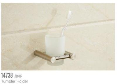 Cina Chiavetta lucidata Brush Holder dello zinco degli accessori del bagno del metallo del supporto di tazza di Tunbler in vendita