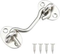 China Sliding Barn Door Hook Lock Mini SS Antique Rust Resistant Cast Iron 2 Pack for sale