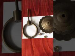 Cabinet Connector Door Knocker Brass Polished Solid Heavy Door Hardware Bulk Quantity In Gold