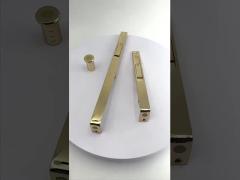 Portale da giardino in stile cinese bullone di alta sicurezza chiusura di porta in rame in stile antico con chiusura di angolo rotondo