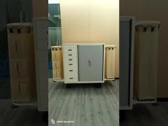 ABS Plastic Built - In Table Kitchen Garbage Bins Long Working Life Grey Blue Color