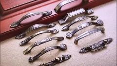 European antique style handle aluminum alloy green antique red antique copper handle 96 wardrobe doo
