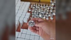 European style transparent crystal handle drawer single hole diamond handle furniture modern minimal