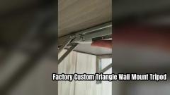 Factory Custom Triangle Wall Mount Tripod Shelf Supports Stainless Steel Case Parts Concealed L Shap