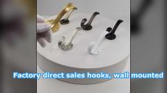 Factory direct sales hooks, wall mounted, entrance entrance, wardrobe, clothes hooks, wall mounted,