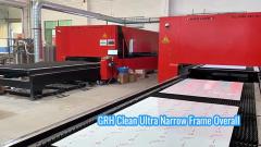 GRH Clean Ultra Narrow Frame Overall Shower Room L-shaped Side Moving Folding Door Dry Wet Separa