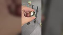 New French modern shiny gold shiny black copper brushed light luxury cabinet door handle cabinet dra