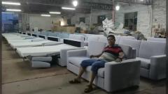 Multi functional folding sofa bed iron frame saves space, invisible bed hardware accessories, two fo