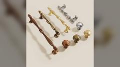 Zinc alloy French wardrobe door handle, modern simple antique drawer, wine cabinet, single hole cabi