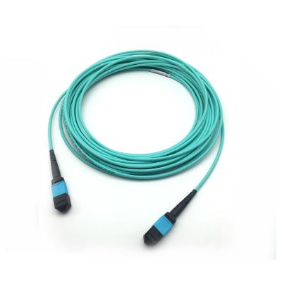 China 12 Fiber Single Module Mpo Fiber Cable With OM3 LC 0.9mm Connector for sale