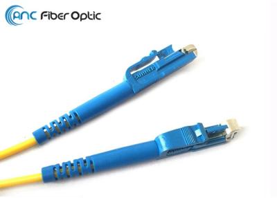 China UPC Fiber Optic Patch Cord LSZH SM Duplex 2.0mm LC UPC - HS LX.5 Space Saving for sale