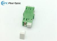 China LAN LC APC Fiber Optic Coupler Flangeless Duplex With Internal Shutter for sale