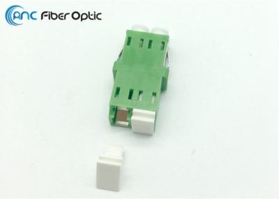 China LAN LC APC Fiber Optic Coupler Flangeless Duplex With Internal Shutter for sale