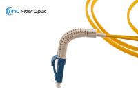 China 3.0mm LC Flexible Boot Fiber Optic Cable Assemblies LSZH PVC Jacket Customized for sale