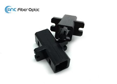 China De RJ45 Van een flens voorzien van de het Netwerkadapter van de Typevezel Optische MTRJ aan MTRJ Duplex Zwarte Kleur Te koop