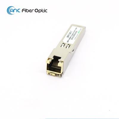 China No DDM SFP Fiber Optic Transceiver 1.25G 10/100/1000M-T RJ45 100M Copper RJ45 Connector for sale