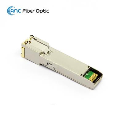 China No DDM SFP Fiber Optic Transceiver 1.25G 10/100/1000M-T RJ45 100M Copper RJ45 Connector for sale