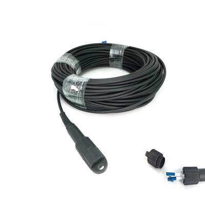 中国 3G 4Gの基地局のためのPDLCの繊維光学のパッチ・コード2の中心IP67屋外SM MM 販売のため