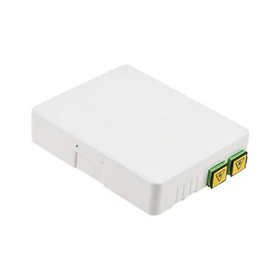 China FTTx 2 Core Fiber Optic Cable Termination Box ABS Material Desk / Wall Mount for sale
