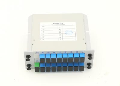 Κίνα Το ράφι τοποθετεί το θραύστη PLC οπτικών ινών κασετών 1x16 κιβωτίων LGX προς πώληση