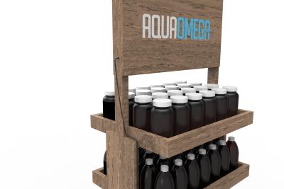 China Getränkeflaschen-hölzerner Ausstellungsstand-Bier-Ausstellungsstand für Gemischtwarenladen zu verkaufen
