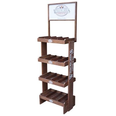 China Flyer Chocolates Side Brander Wooden Tray Display Stand for sale