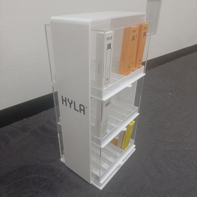 China Cremalheira de exposição acrílica personalizada da bancada do suporte de exposição do óleo essencial com gavetas à venda