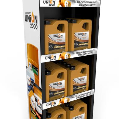 China Castrol Lubricating Motor Oil Display Rack Engine Oil Display Rack For Garage for sale