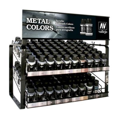 China Spray Paint Metal Display Stands Tin Beer Can Display Shelf For Supermarket for sale