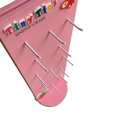 China Modern Wooden Display Stand Free Standing Turning Display Stand Tiny Tips Sensitive For Kids for sale