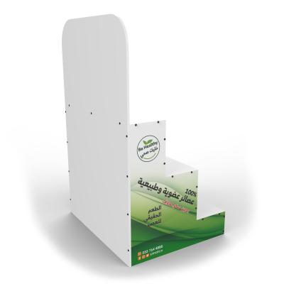 China Kundenspezifisches Logo Wooden Display Stand Wood-Reihen-Ausstellungsstand ODM zu verkaufen