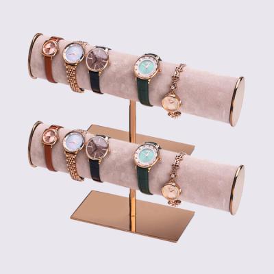 China Watch Point Of Purchase Pop Display Luxury Store T Bar Bracelet Jewelry Holder for sale