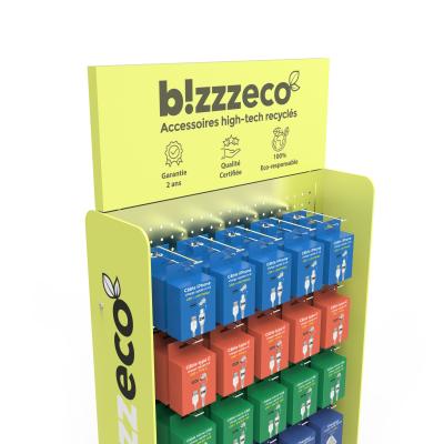 China Pegboard Cellphone Accessories Display Stand With Hooks for sale