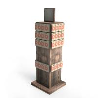 China Classical Gridwall Display Racks Double Sided Free Standing Grid Wall With Wheels for sale