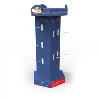 China Pegboard PVC Display Stand Double Sided Display Stand For Shops for sale