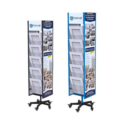 China Bevis aanpasbare vloer staande metalen keramische tegels Display Racks voor supermarkten Product Display Pools oppervlaktebehandeling Te koop