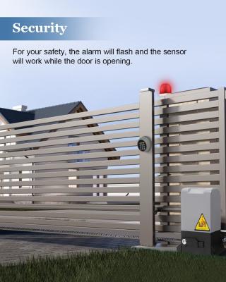 China Villa Automatic Sliding Gate Motor With 2 Remote Control Electric Rolling Driveway for sale