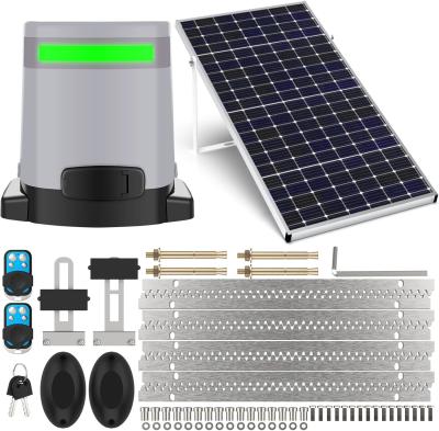 China Residential 30m Slide Gate Motor Rack Driven With Solar Panel WiFi Control for sale