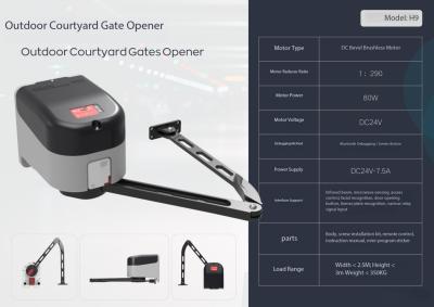 China Heavy-duty Side Mount Swing Gate Opener with DC Brushless Motor and Bluetooth Debugging for sale